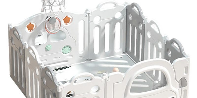 Little Angel - Foldable Indoor & Outdoor Play Yard - L-XQCWL02- White ...