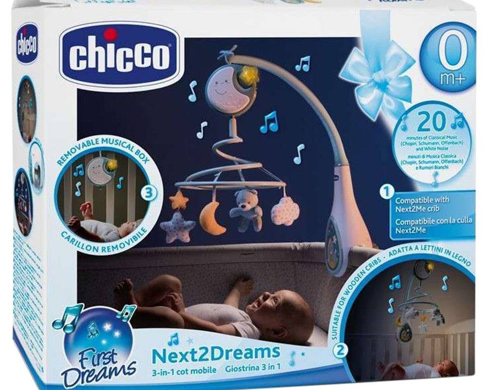 Chicco - Next2dream Mobile Cot Toy - CH076272-Blue - Toys 4 You
