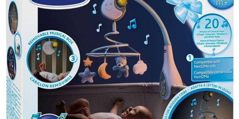 Chicco - Next2dream Mobile Cot Toy - CH076272-Blue - Toys 4 You