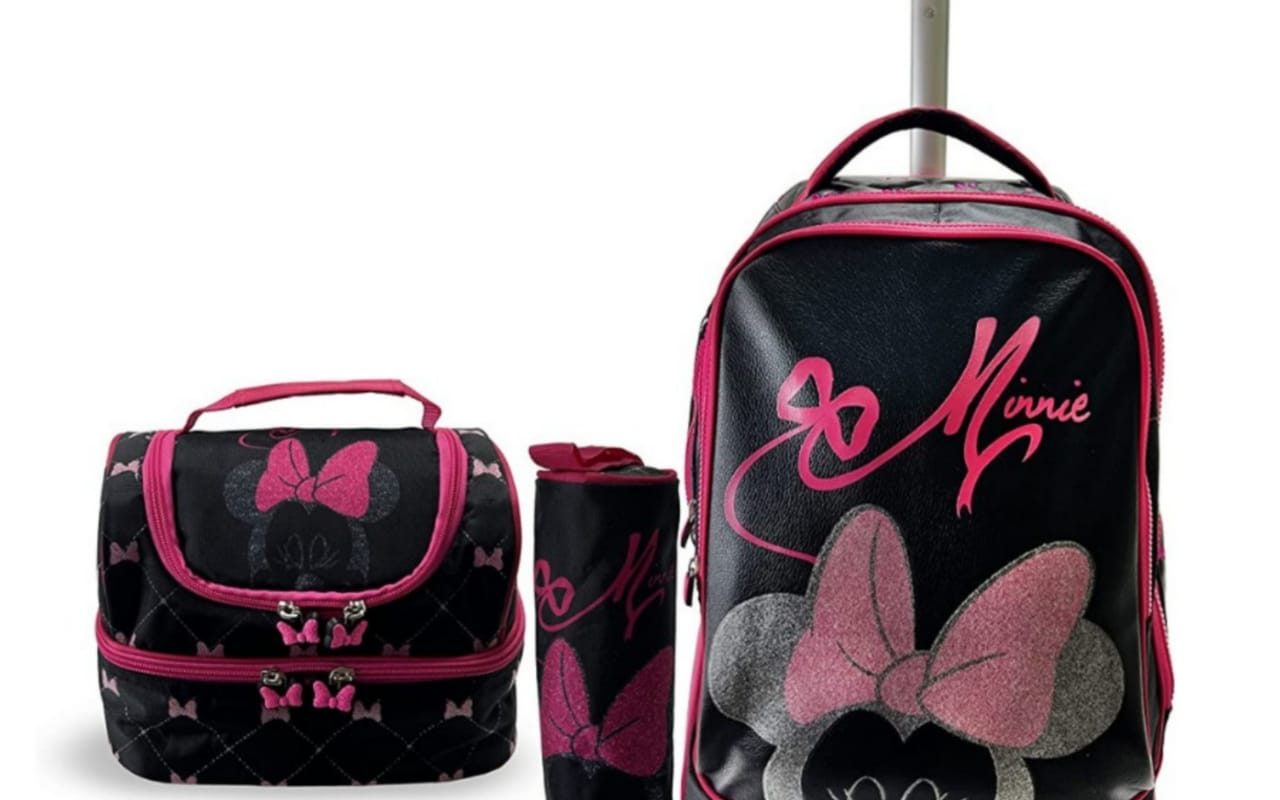 Minnie Mouse - 5 in 1 Attitude is All Trolley Backpack School Set - 18 ...