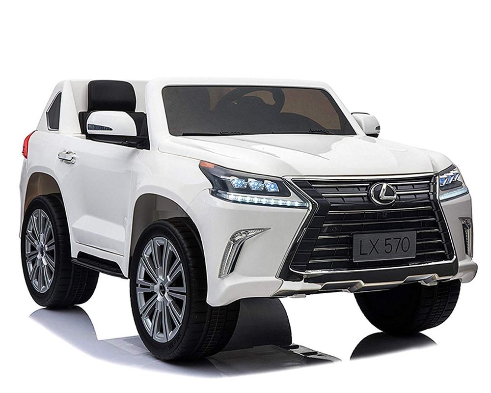 Lexus 570- Kids Ride On Lexus 2 Seater - White - Toys 4 You