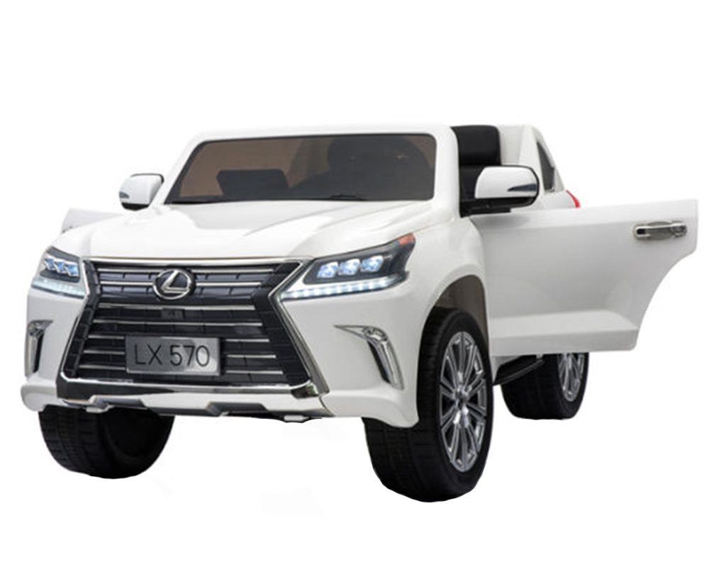 Lexus 570- Kids Ride On Lexus 2 Seater - White - Toys 4 You