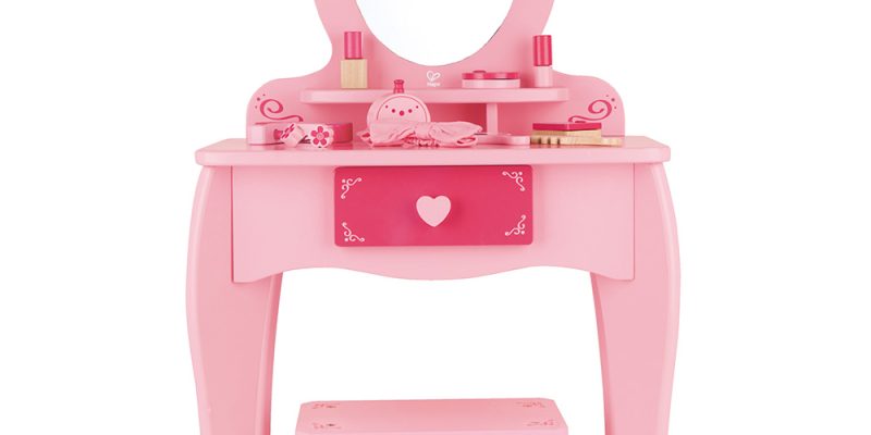 Hape - Tickled Pink Girl's Vanity - Pink - Toys 4 You