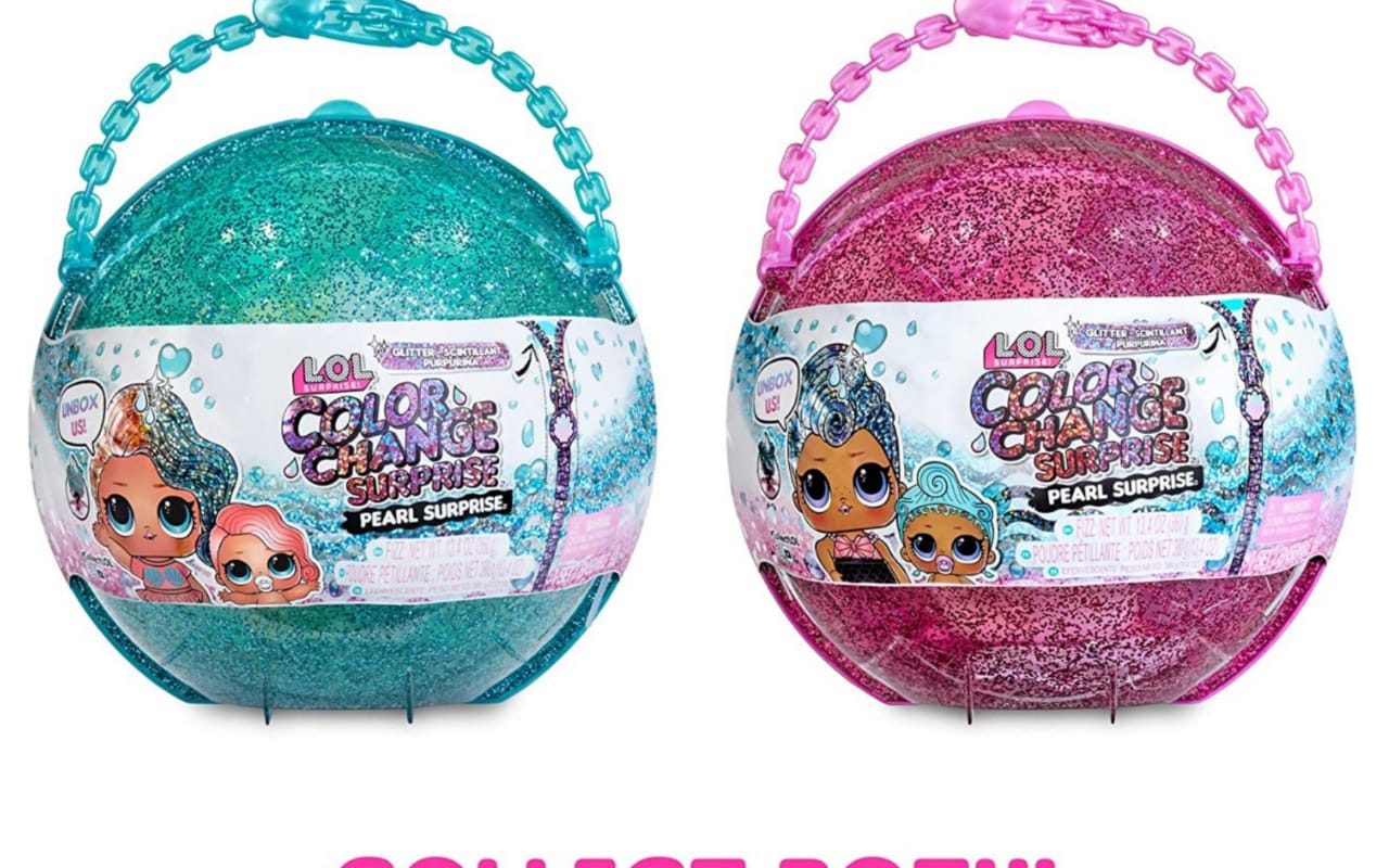 LOL Surprise - Glitter Color Change Pearl Surprise with 6 Surprises ...