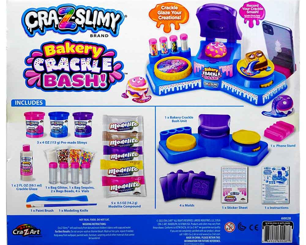 Cra-Z-Art - Cra-Z-Slimy Bakery Crackle Bash Playset - 20 pcs - Toys 4 You
