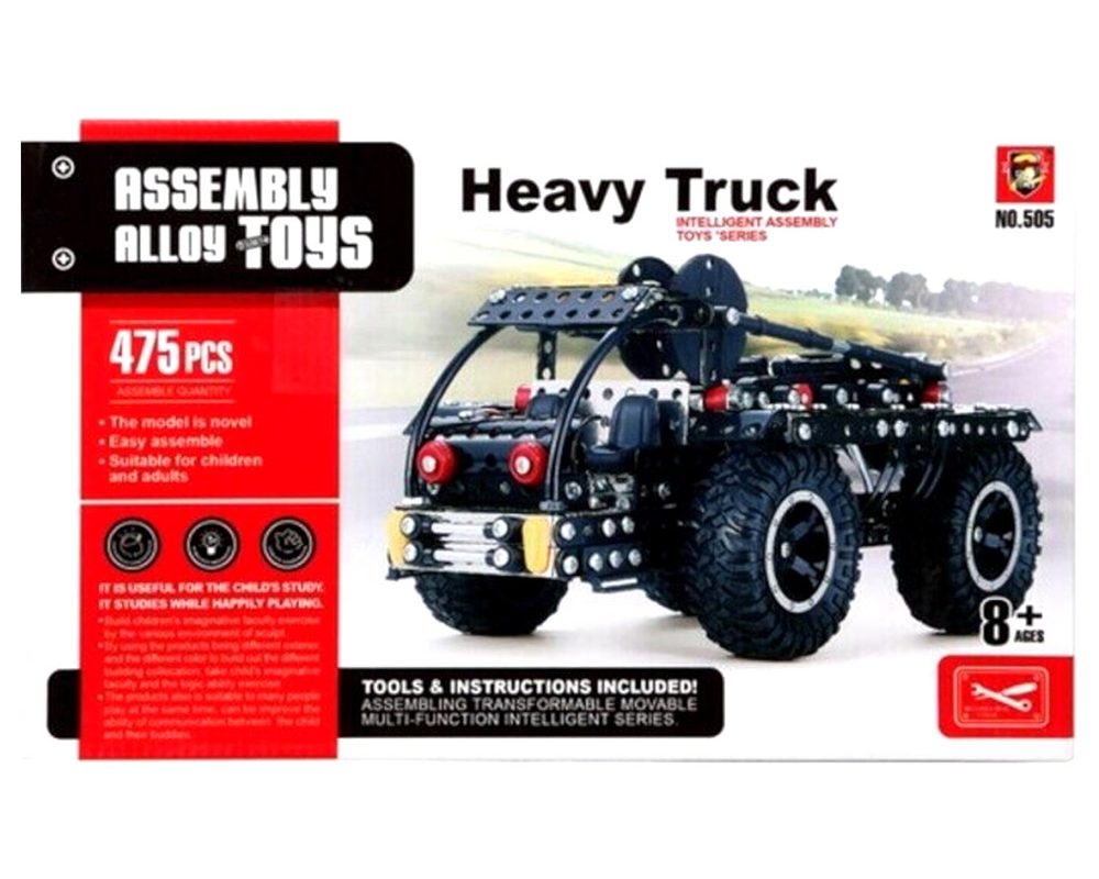 Haj - Assembly Alloy Toys - Heavy Truck 475pcs - Toys 4 You