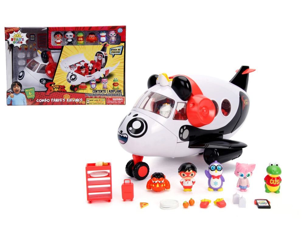Jada - Ryan's World Combo Panda Airplane Set - Toys 4 You