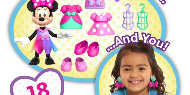 Disney Junior Minnie Mouse Sweet Reveals Glam & Glow 6" Doll Playset ...