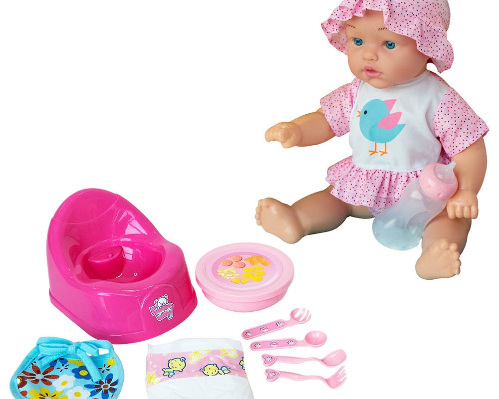 Baby Amoura - Hayati Drink & Wet Playset Doll 18-inch - Toys 4 You