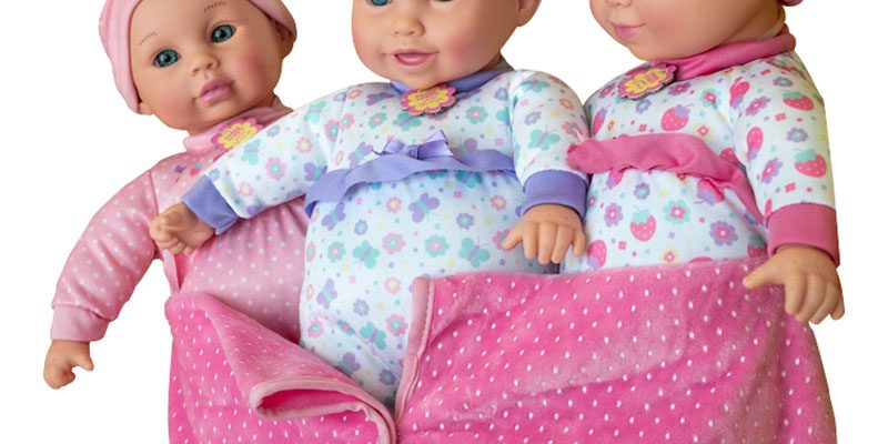 Baby Amoura - Hayati Lovable Triplets Doll Set - 14 Inch - Toys 4 You
