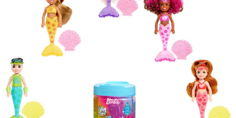 Barbie - Color Reveal Rainbow Mermaids Chelsea Assorted 1pc - Toys 4 You