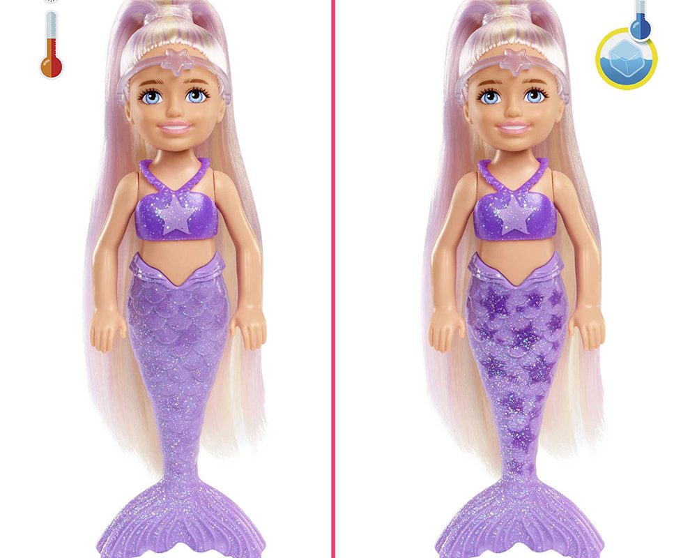 Barbie - Color Reveal Rainbow Mermaids Chelsea Assorted 1pc - Toys 4 You