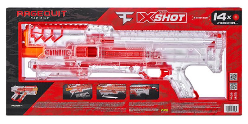 X Shot - FaZe Clan Ragequit w/ 24 Dart Balls - Toys 4 You