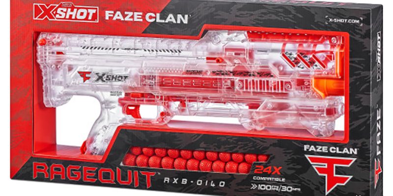 X Shot - FaZe Clan Ragequit w/ 24 Dart Balls - Toys 4 You