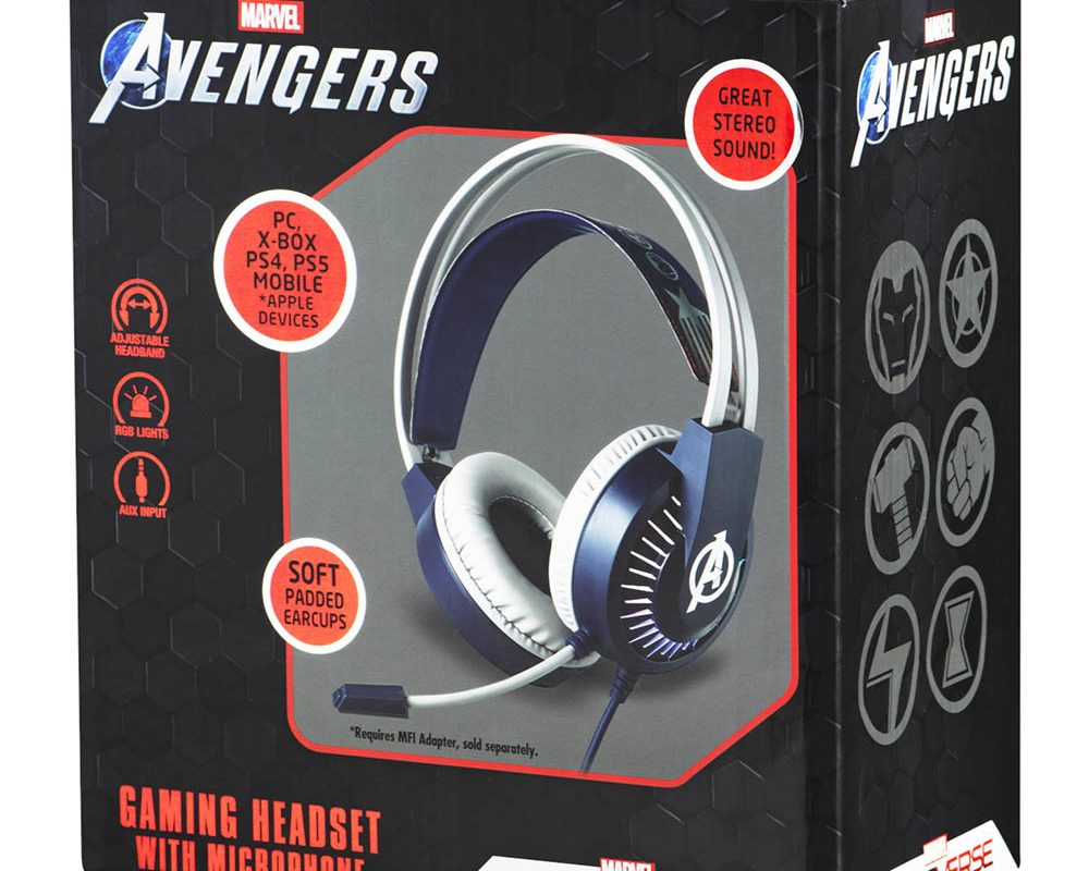 Volkano - Marvel Spiderman Wired RGB Gaming Headphone w/ Microphone ...