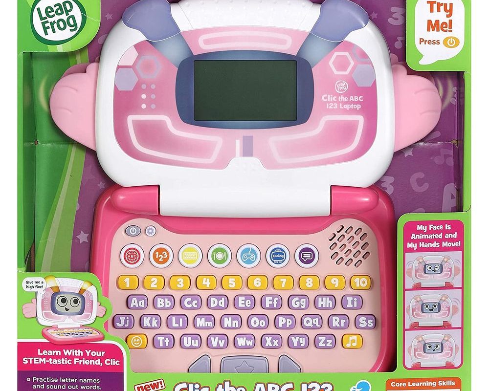 Leapfrog - Clic The ABC, 123 Laptop - Pink - Toys 4 You
