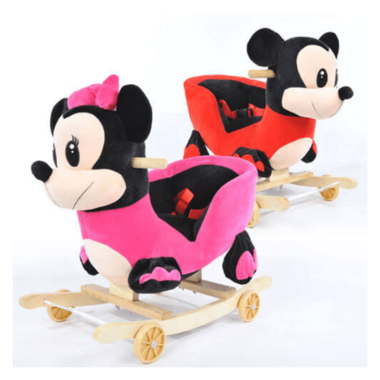 Rocking Minnie Mouse with Wheels – Red - Toys 4 You