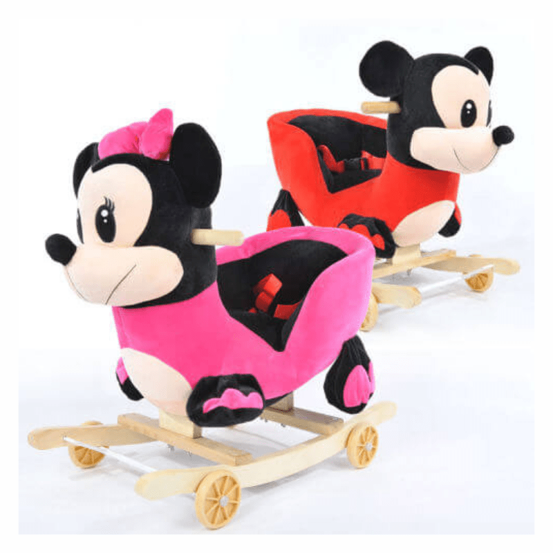 Rocking Minnie Mouse with Wheels – Red - Toys 4 You